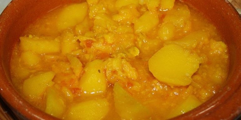 Receta: Patatas en sopa de Ansó - Restaurante Cobarcho - Jaca (Huesca)